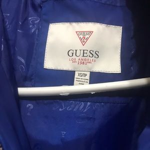 Guess | Jackets & Coats | Blue Puffer Jacket | Poshmark